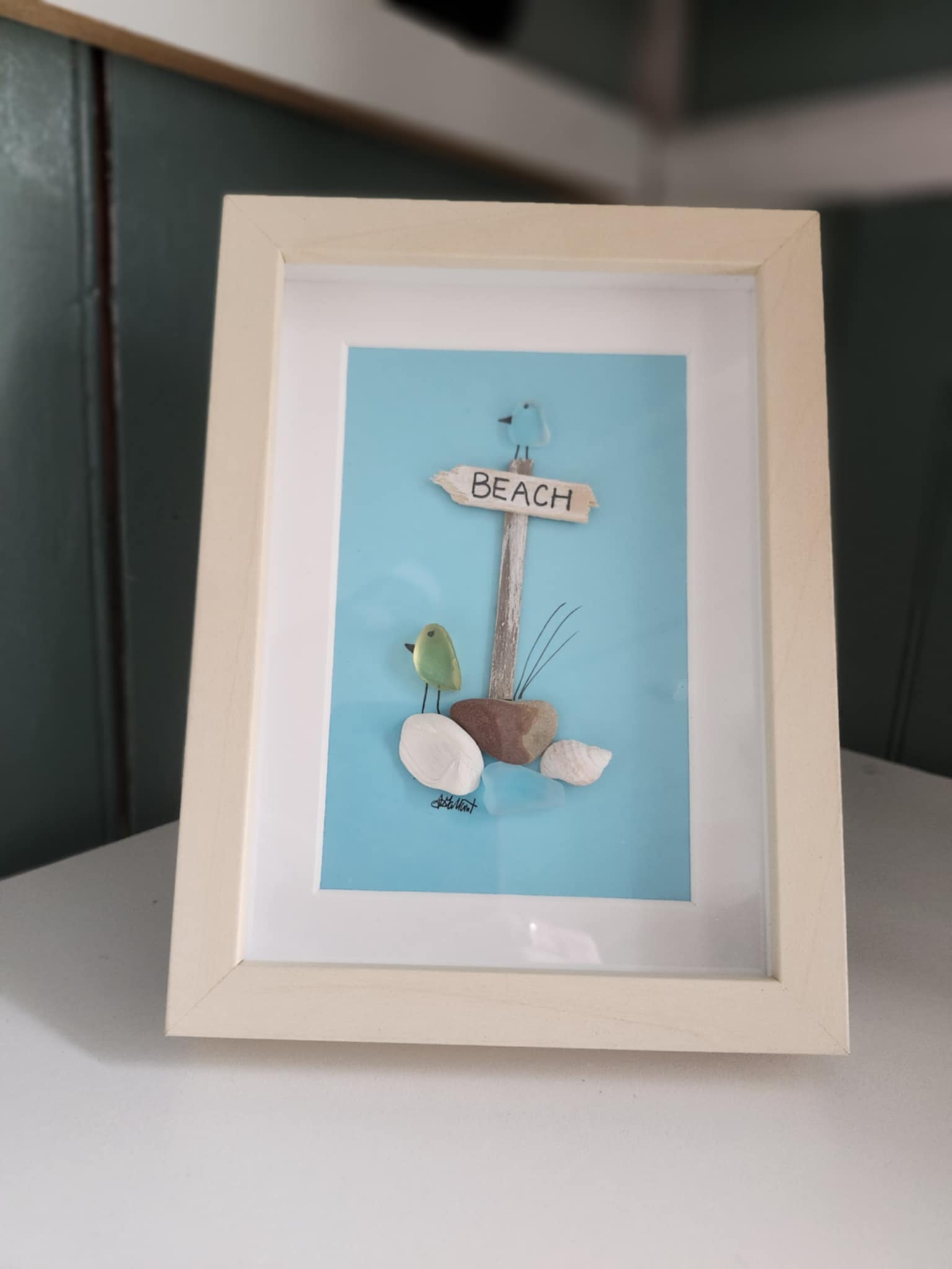 Fused Glass Beach Directional Sign | Barrington Museum Complex