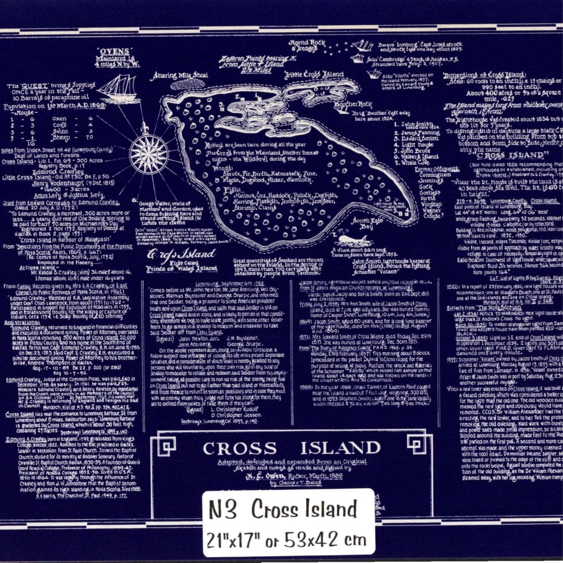 Cross Island Poster | Barrington Museum Complex